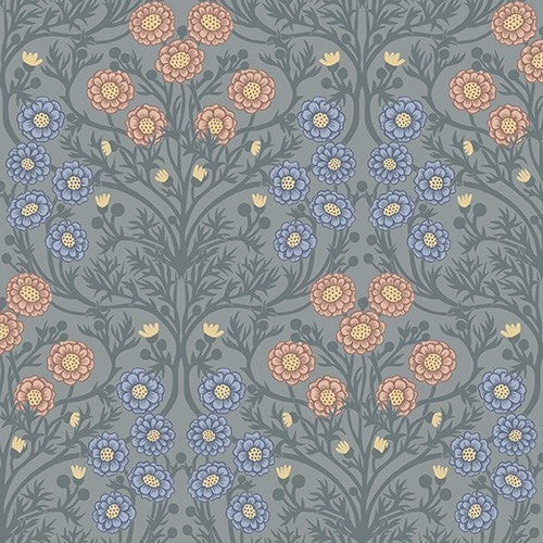 Midbec wallpaper - Bellis - blue (SALE) – Summer Gray