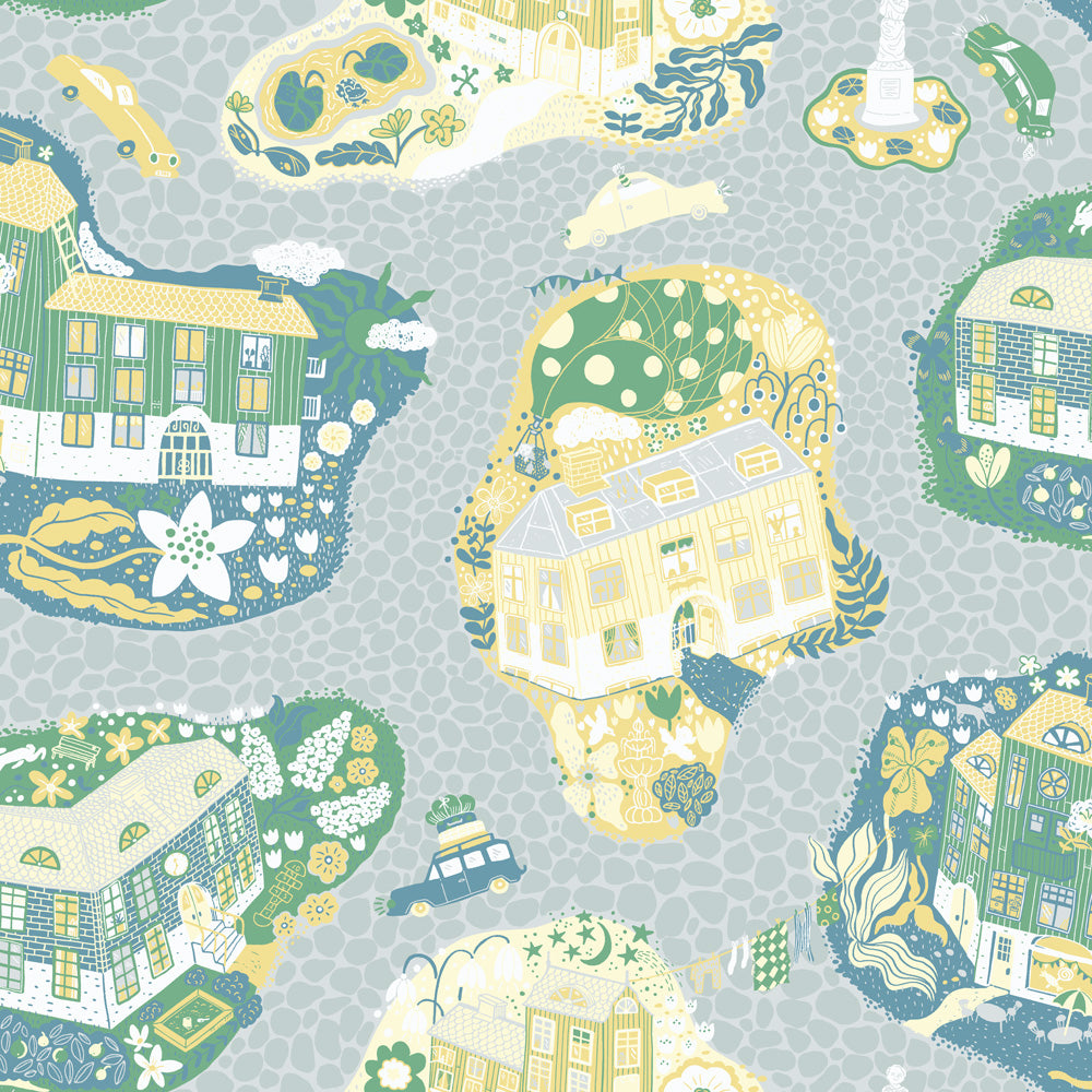 Midbec Wallpaper - Staden - 29009 – Summer Gray