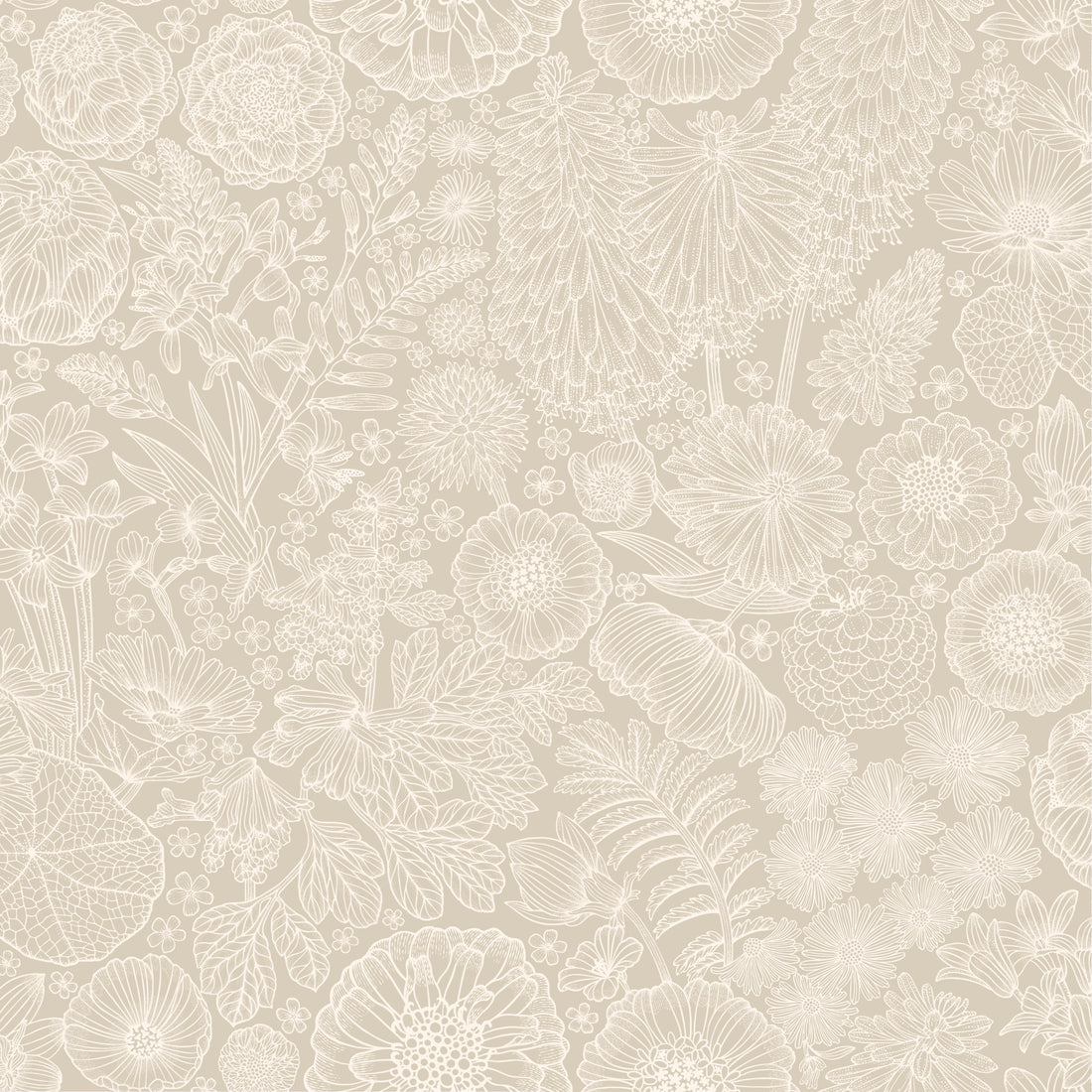 Summer Gray Wallpaper - August - Beige