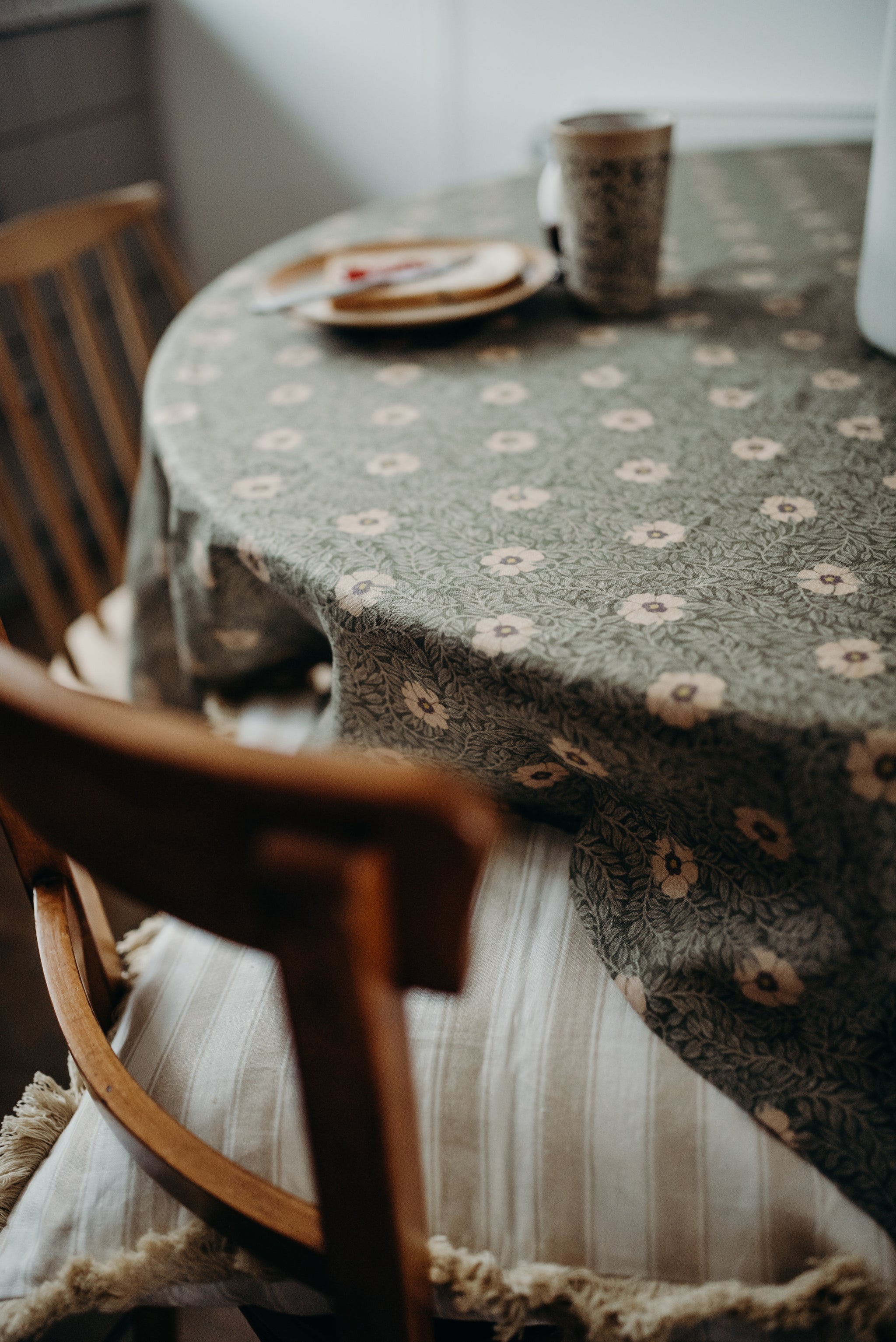 Linen Table Cloth - Summer Gray - Kicki