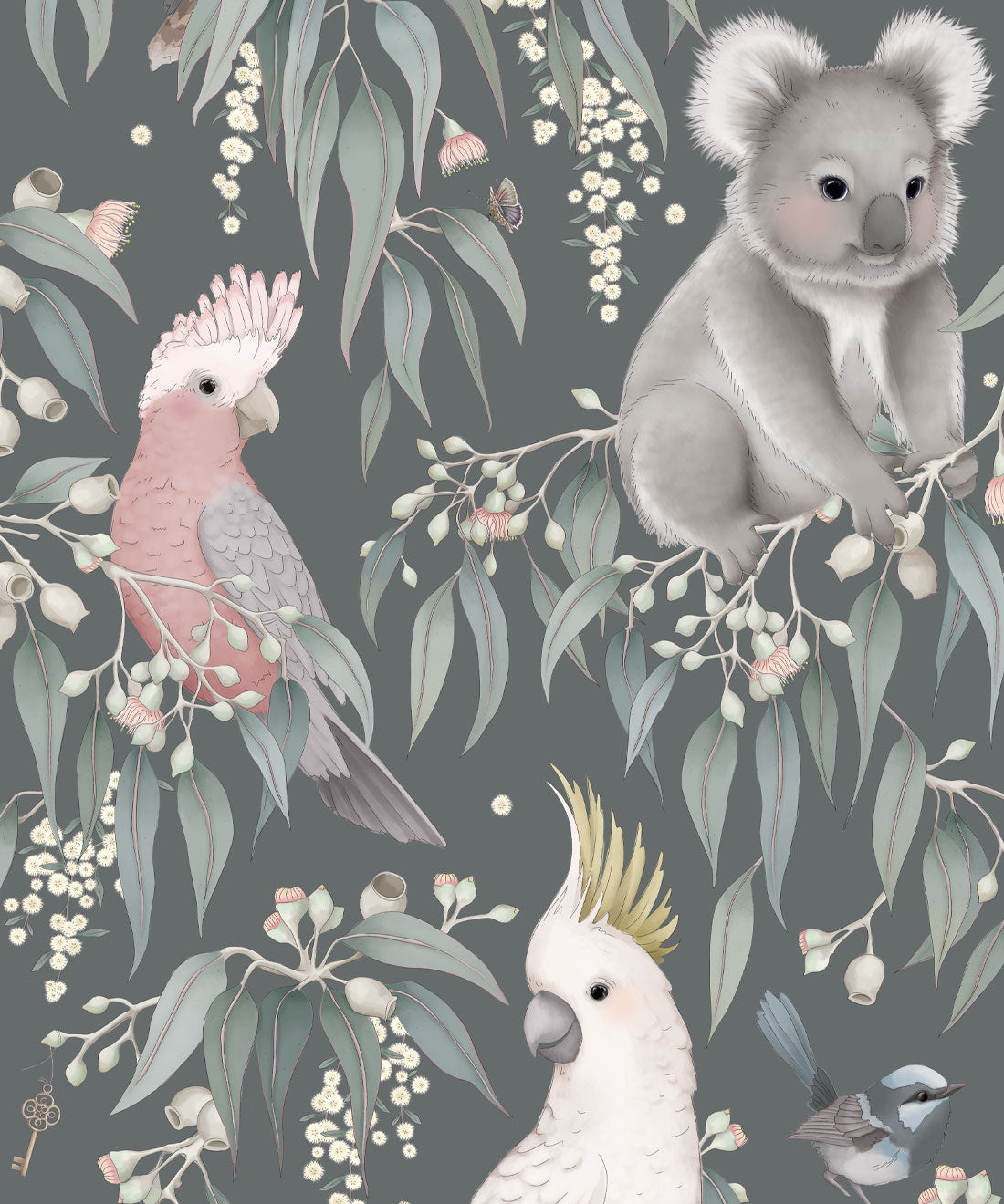 Bush Babies by Fleur Harris - Gum Grey – Summer Gray