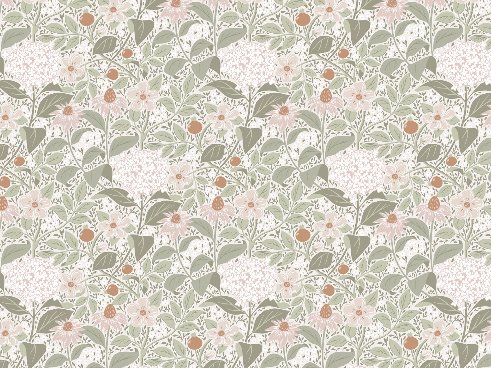 Summer’s Bloom - Light Green – Summer Gray
